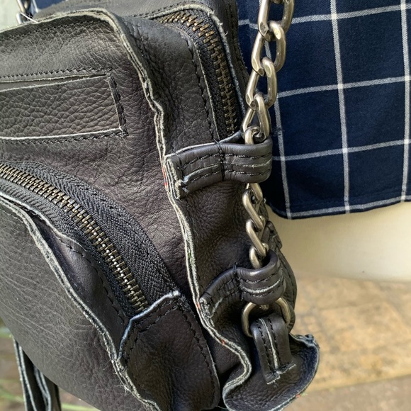 Cut N Paste | Bags | Cut N Paste Leather Crossbody Fringe Zipper Detail ...